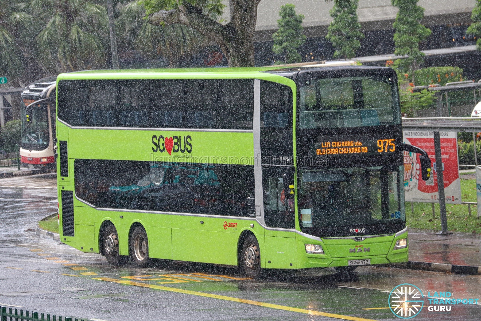 Bus 975 SMRT Buses MAN A95 Euro 6 SG5947Z Land Transport Guru