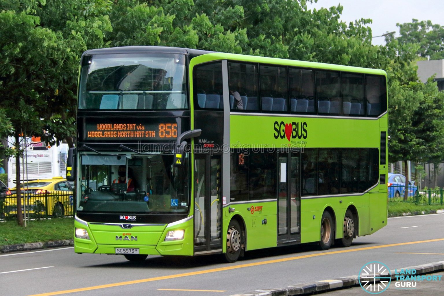 Bus 856 – SMRT Buses MAN A95 Euro 6 (SG5973Y) | Land Transport Guru