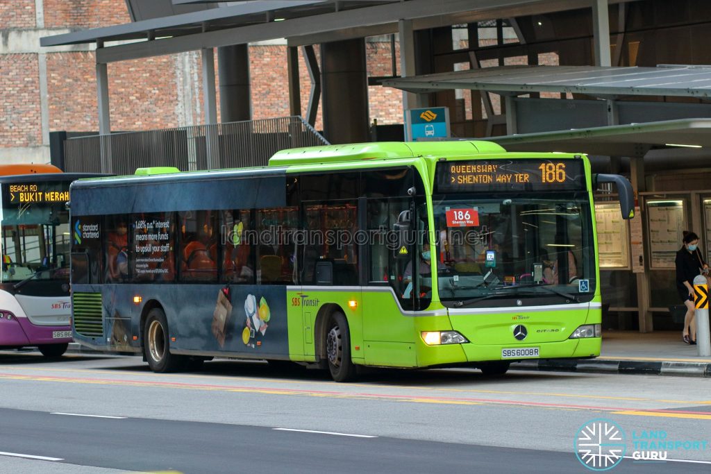 Bus 186 SBS Transit Mercedes Benz Citaro SBS6008R Land Transport Guru Bus 186 SBS Transit Mercedes Benz Citaro SBS6008R Land Transport Guru