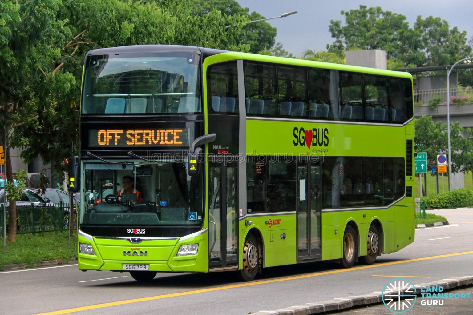 Off Service – SMRT Buses MAN A95 Euro 6 (SG6132B) | Land Transport Guru