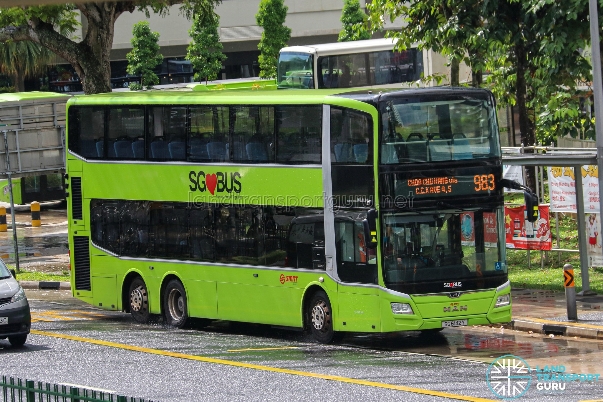 Bus 983 SMRT Buses MAN A95 Euro 6 SG6142Y Land Transport Guru
