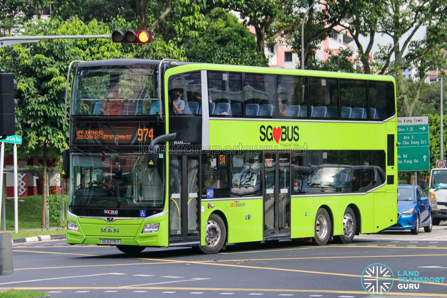 Bus 974 – SBS Transit MAN A95 Euro 6 (SG6275Y) | Land Transport Guru