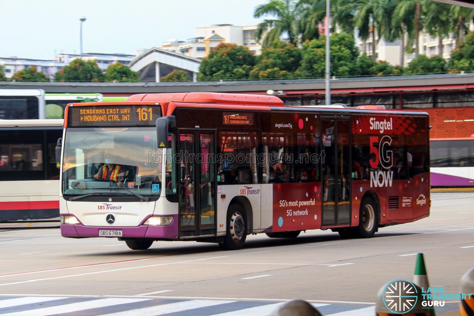 Bus 161 SBS Transit Mercedes Benz Citaro SBS6718A Land Transport Guru Bus 161 SBS Transit Mercedes Benz Citaro SBS6718A Land Transport Guru