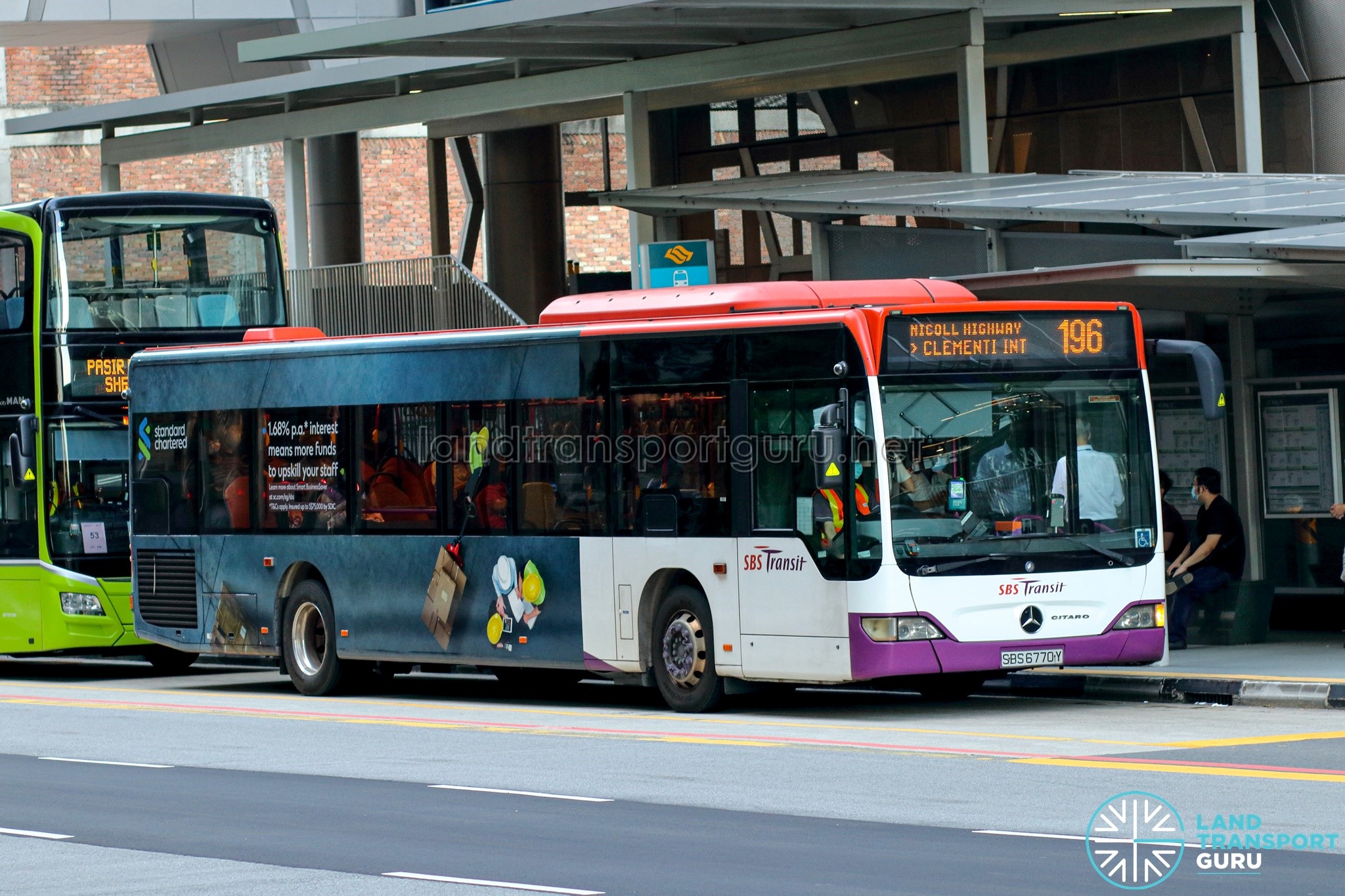 Bus 196 SBS Transit Mercedes Benz Citaro SBS6770Y Land Transport Guru Bus 196 SBS Transit Mercedes Benz Citaro SBS6770Y Land Transport Guru
