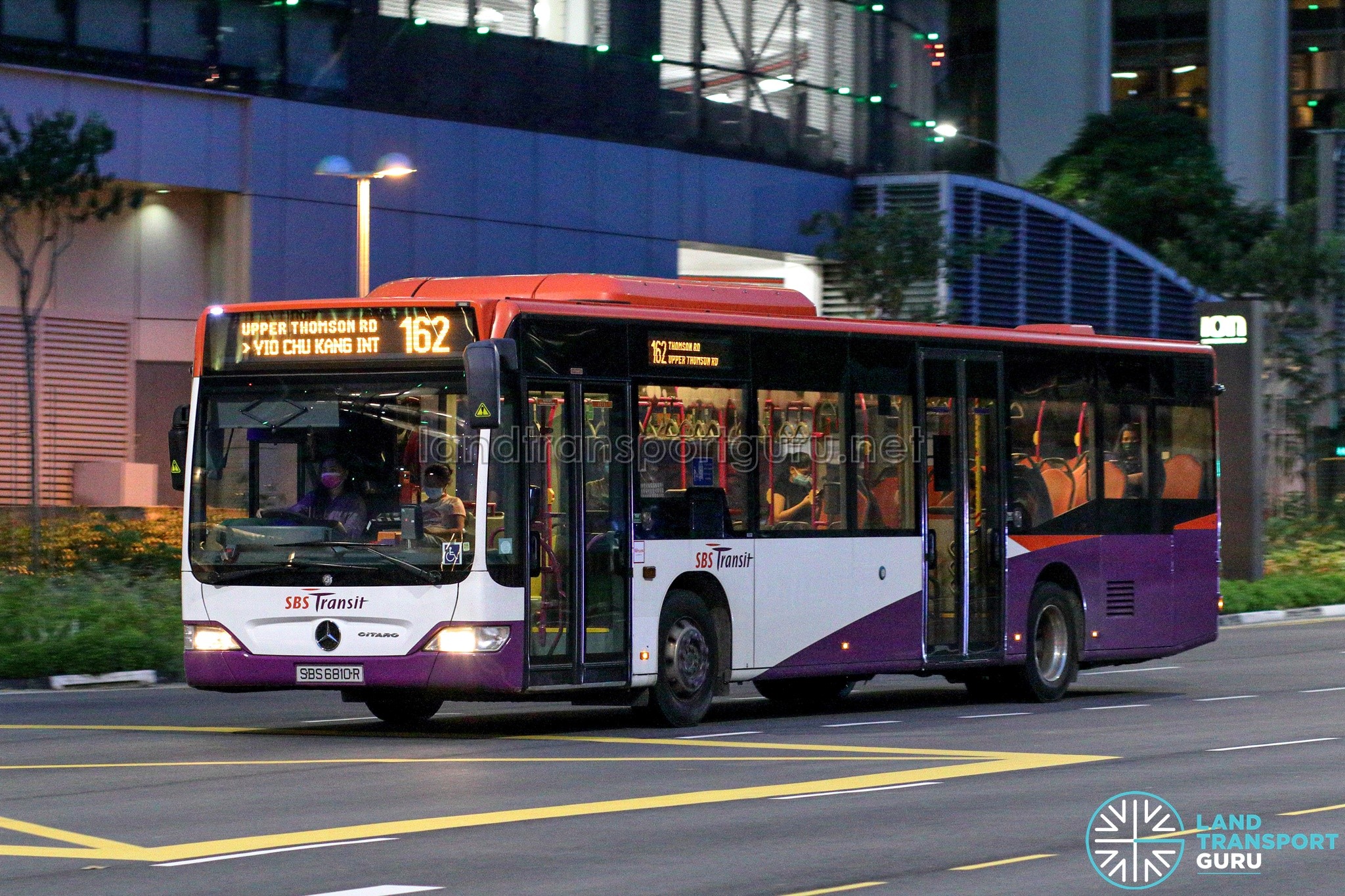 Bus 162 SBS Transit Mercedes Benz Citaro SBS6810R Land Transport Guru