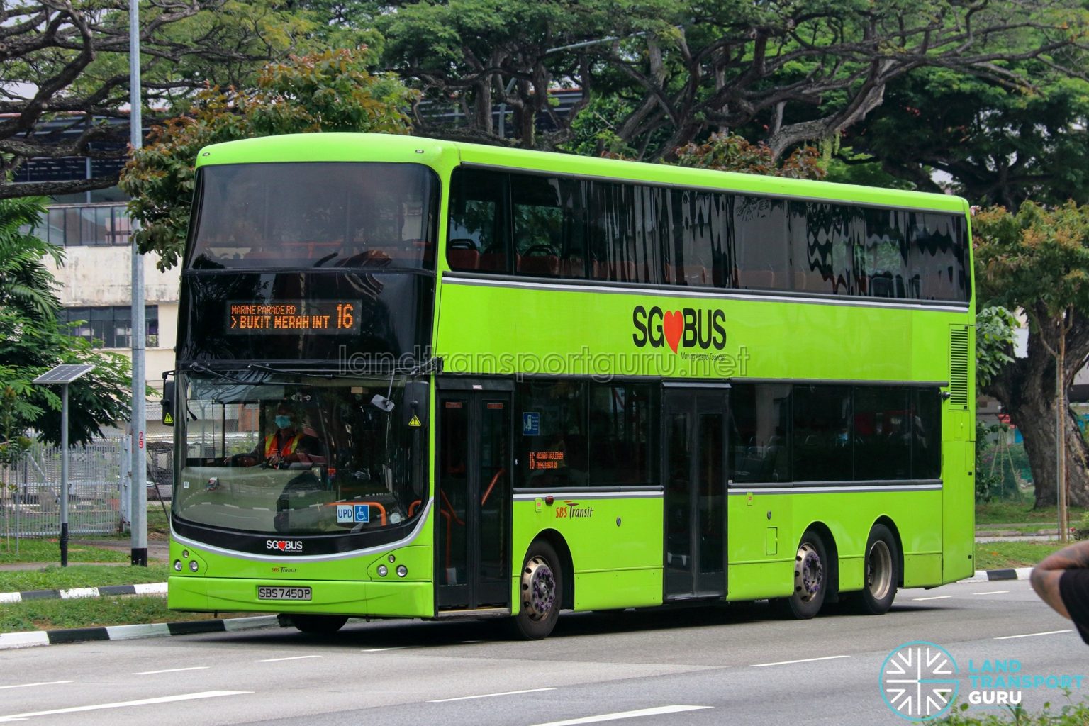 Bus 16 – SBS Transit Volvo B9TL CDGE (SBS7450P) | Land Transport Guru