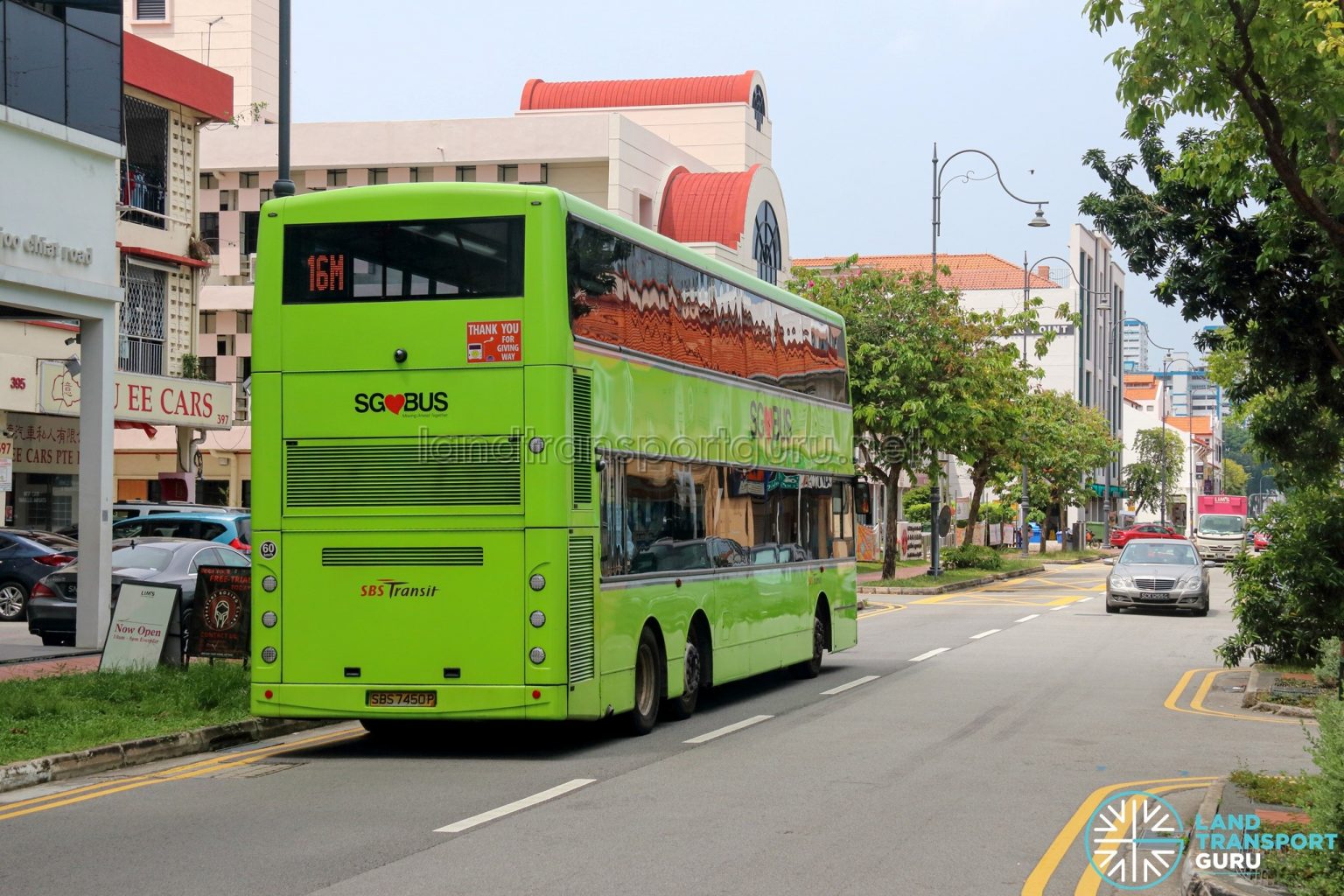 SBS Transit Volvo B9TL CDGE (SBS7450P) [Rear] | Land Transport Guru