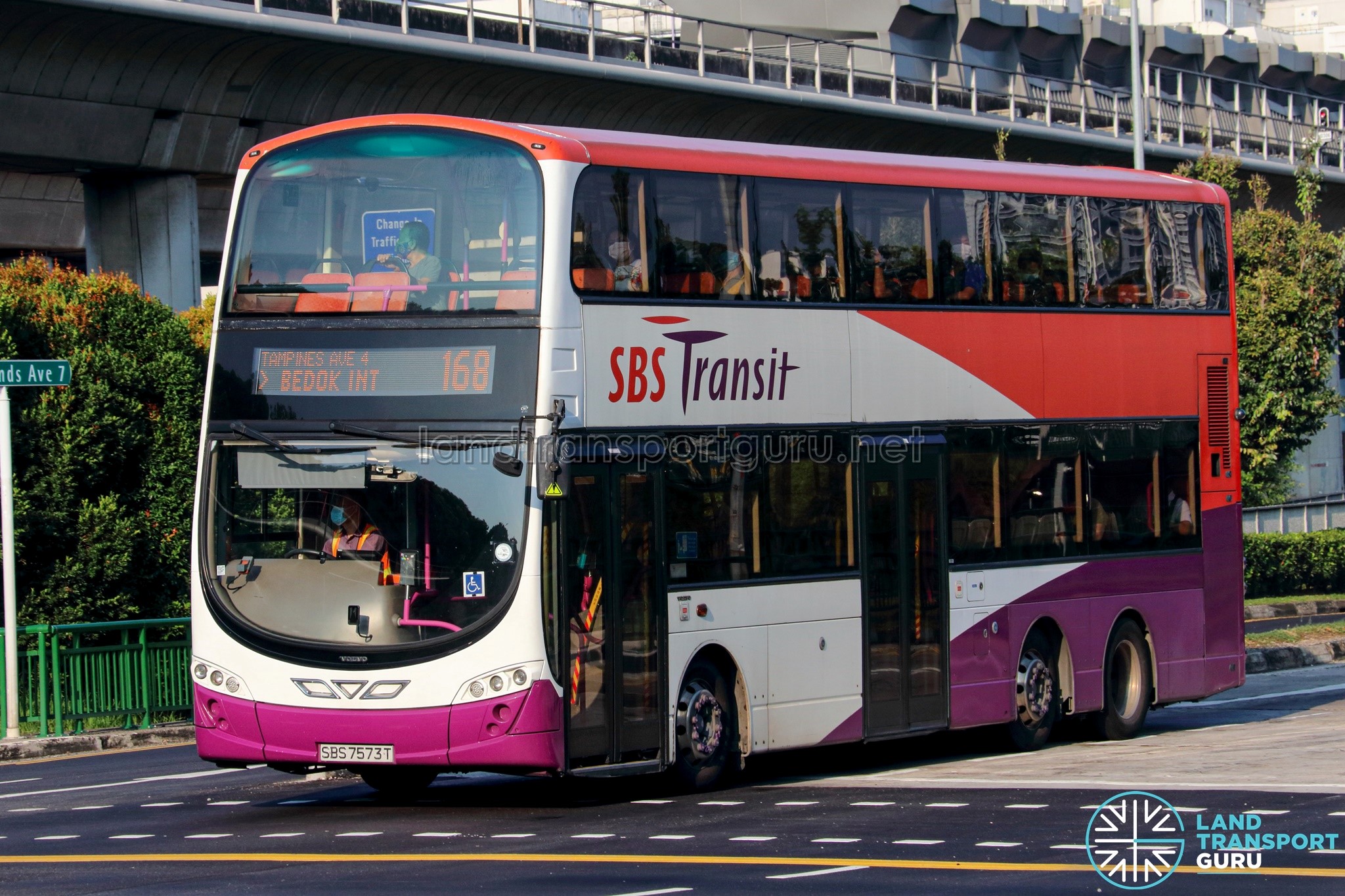Bus 168 SBS Transit Volvo B9TL Wright SBS7573T Land Transport Guru Bus 168 SBS Transit Volvo B9TL Wright SBS7573T Land Transport Guru