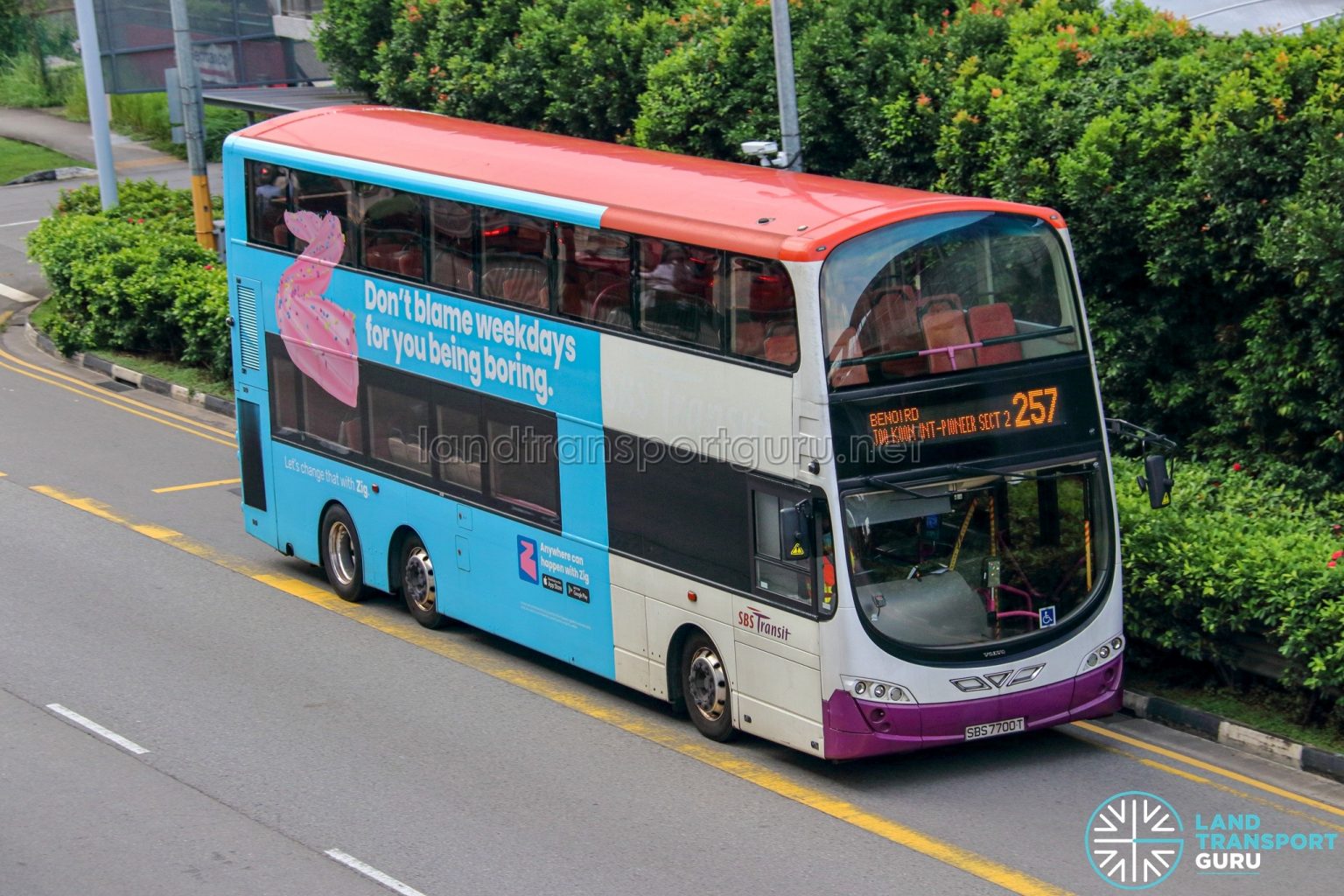 Bus 257 – SBS Transit Volvo B9TL Wright (SBS7700T) | Land Transport Guru