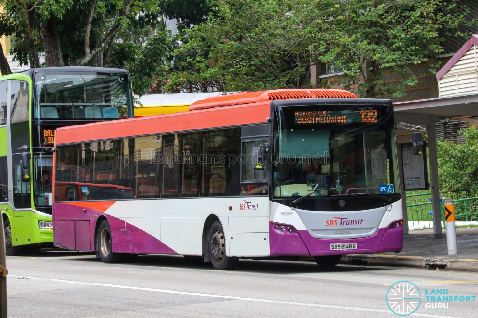 Bus 132 – SBS Transit Scania K230UB Euro IV (SBS8148G) | Land Transport ...