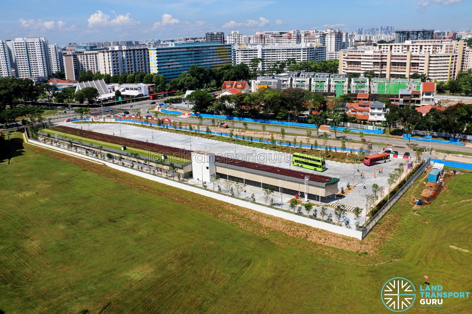 Hougang Bus Park (June 2021) – Overhead view | Land Transport Guru