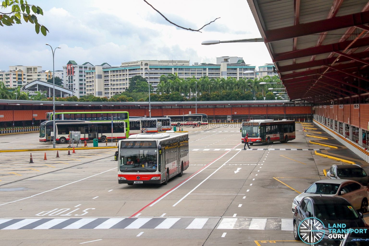Woodlands Temporary Bus Interchange (Jun 2021) – Bus Park | Land ...
