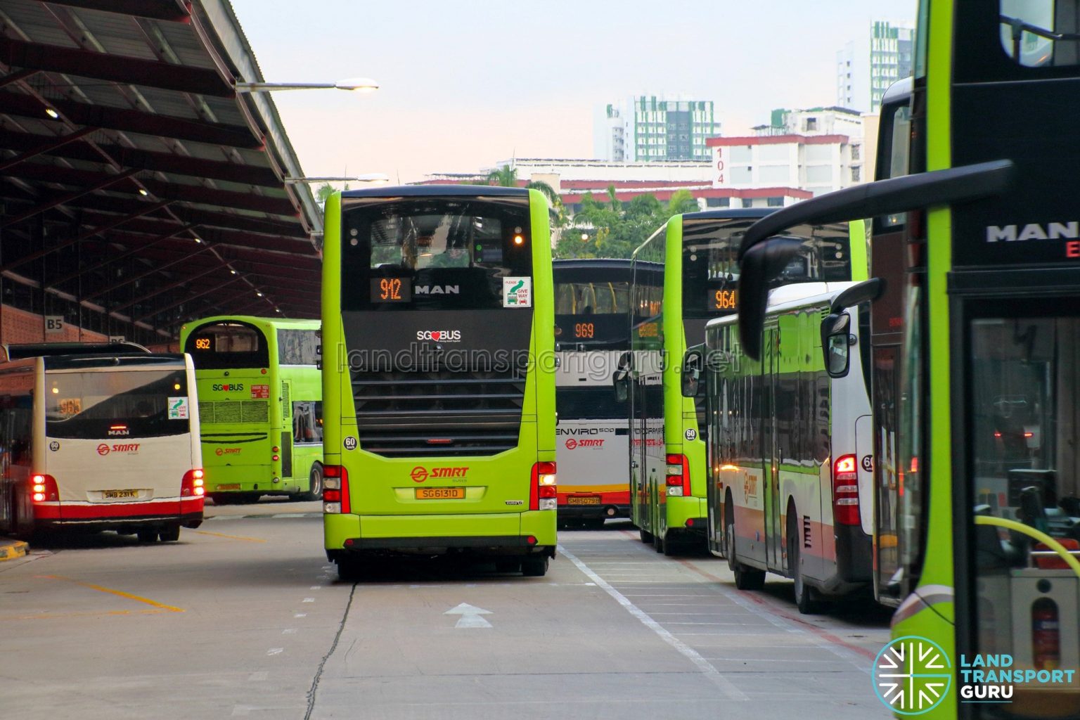 Buses at Woodlands Temporary Bus Interchange (June 2021) | Land ...