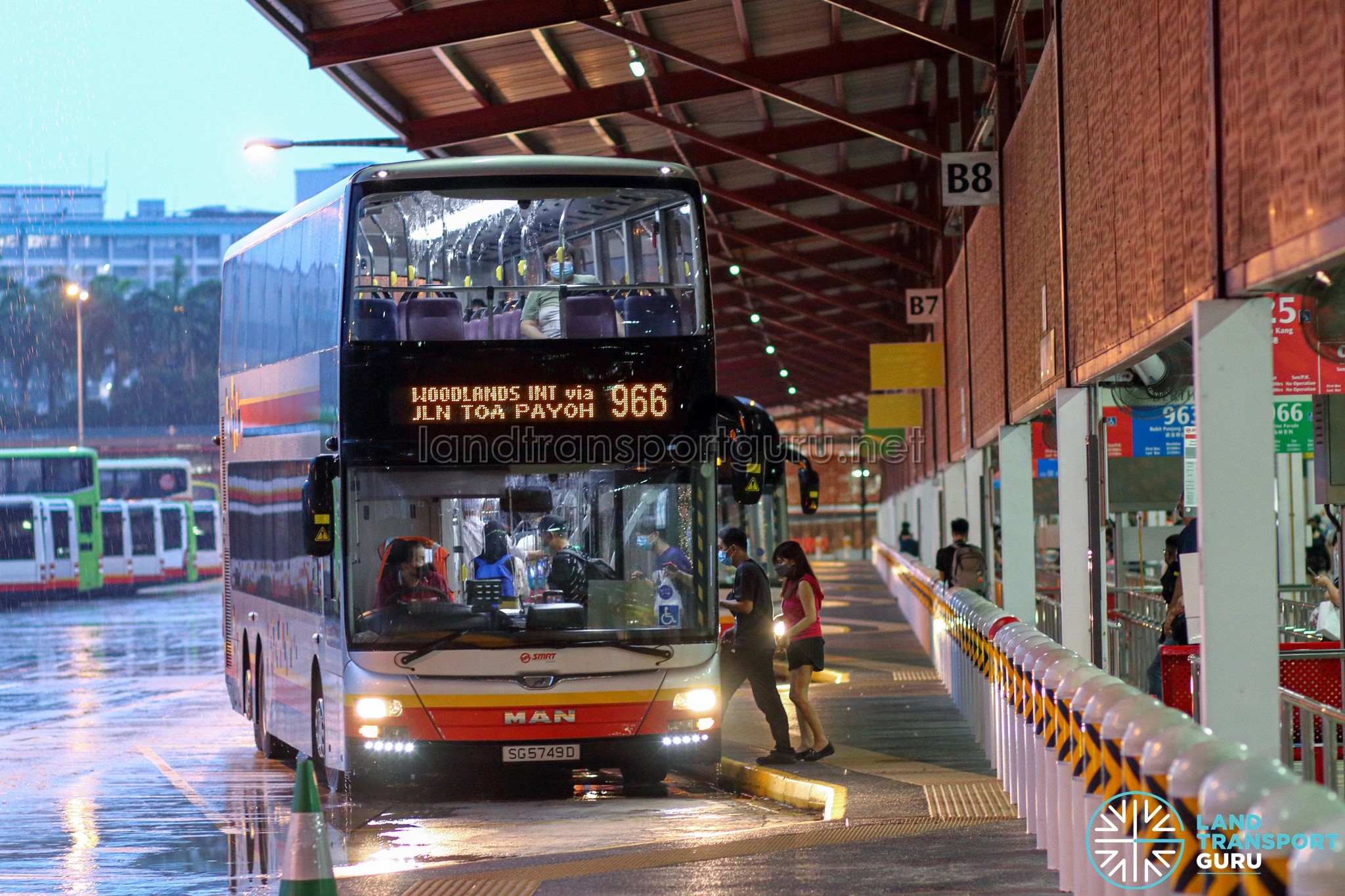 Bus Service 966 At Woodlands Temp Int Land Transport Guru Bus Service 966 At Woodlands Temp Int Land Transport Guru