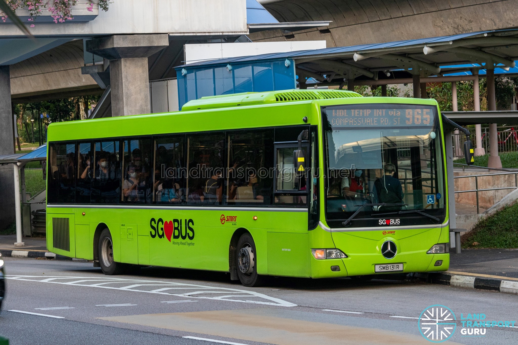 Bus 965 SMRT Buses Mercedes Benz OC500LE SMB131R Land Transport Guru