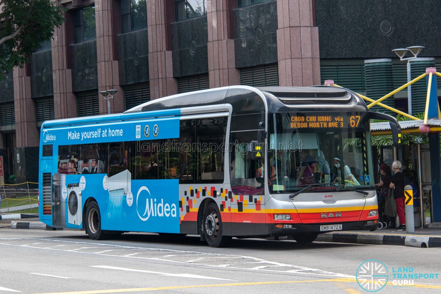 Bus 67 – SMRT Buses MAN A22 (SMB1472A) | Land Transport Guru