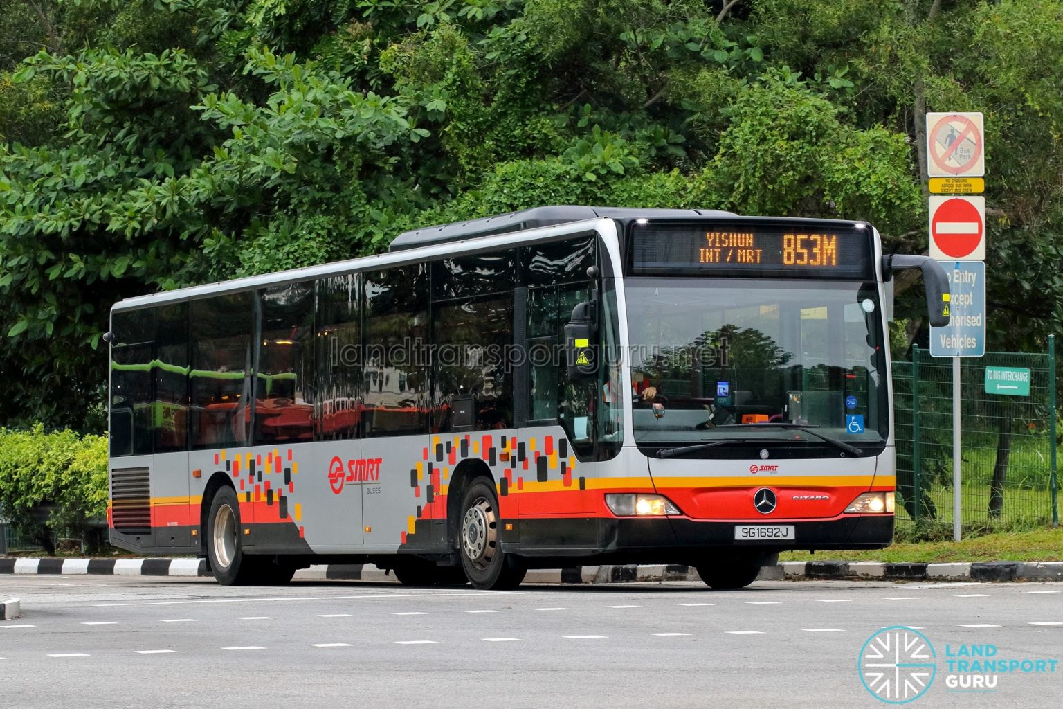 Bus 853M – SMRT Buses Mercedes-Benz Citaro (SG1692J) | Land Transport Guru