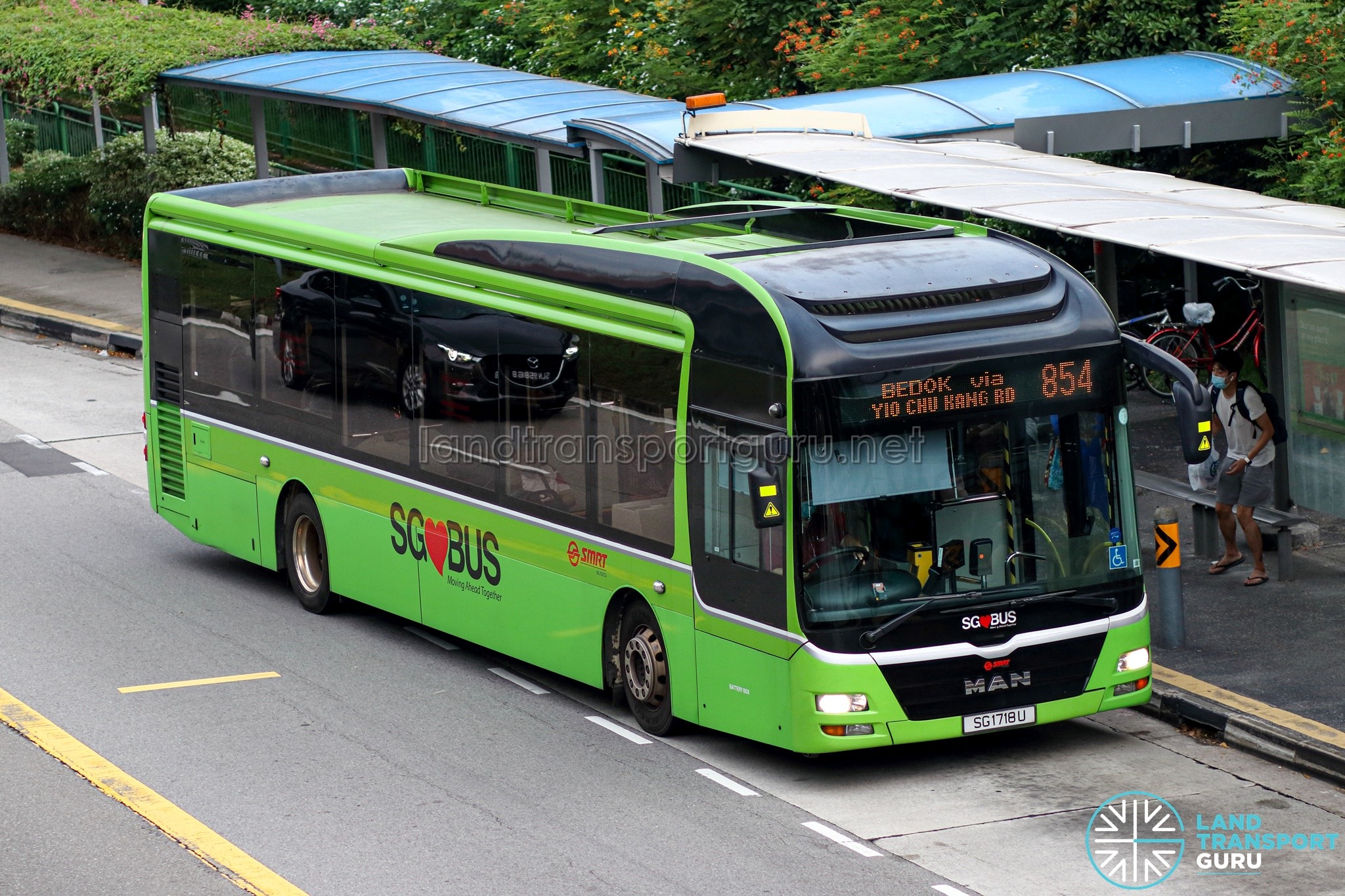 Bus 854 SMRT Buses MAN A22 SG1718U Land Transport Guru Bus 854 SMRT Buses MAN A22 SG1718U Land Transport Guru