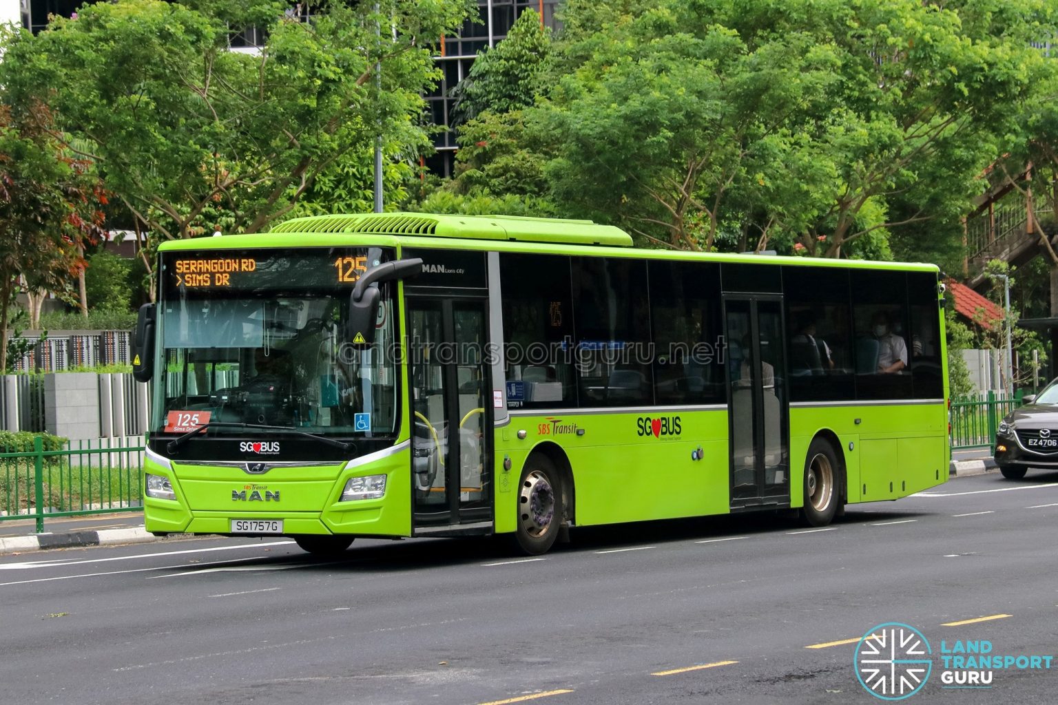 Bus 125 – SBS Transit MAN A22 Euro 6 (SG1757G) | Land Transport Guru