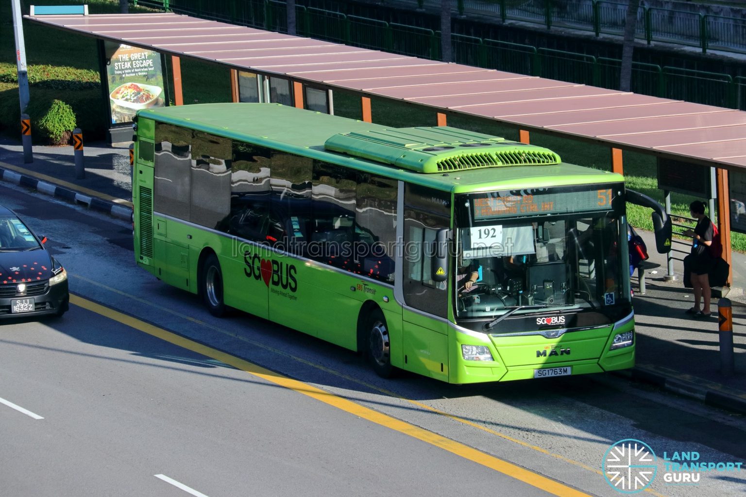 Bus 51 – SBS Transit MAN A22 Euro 6 (SG1763M) | Land Transport Guru