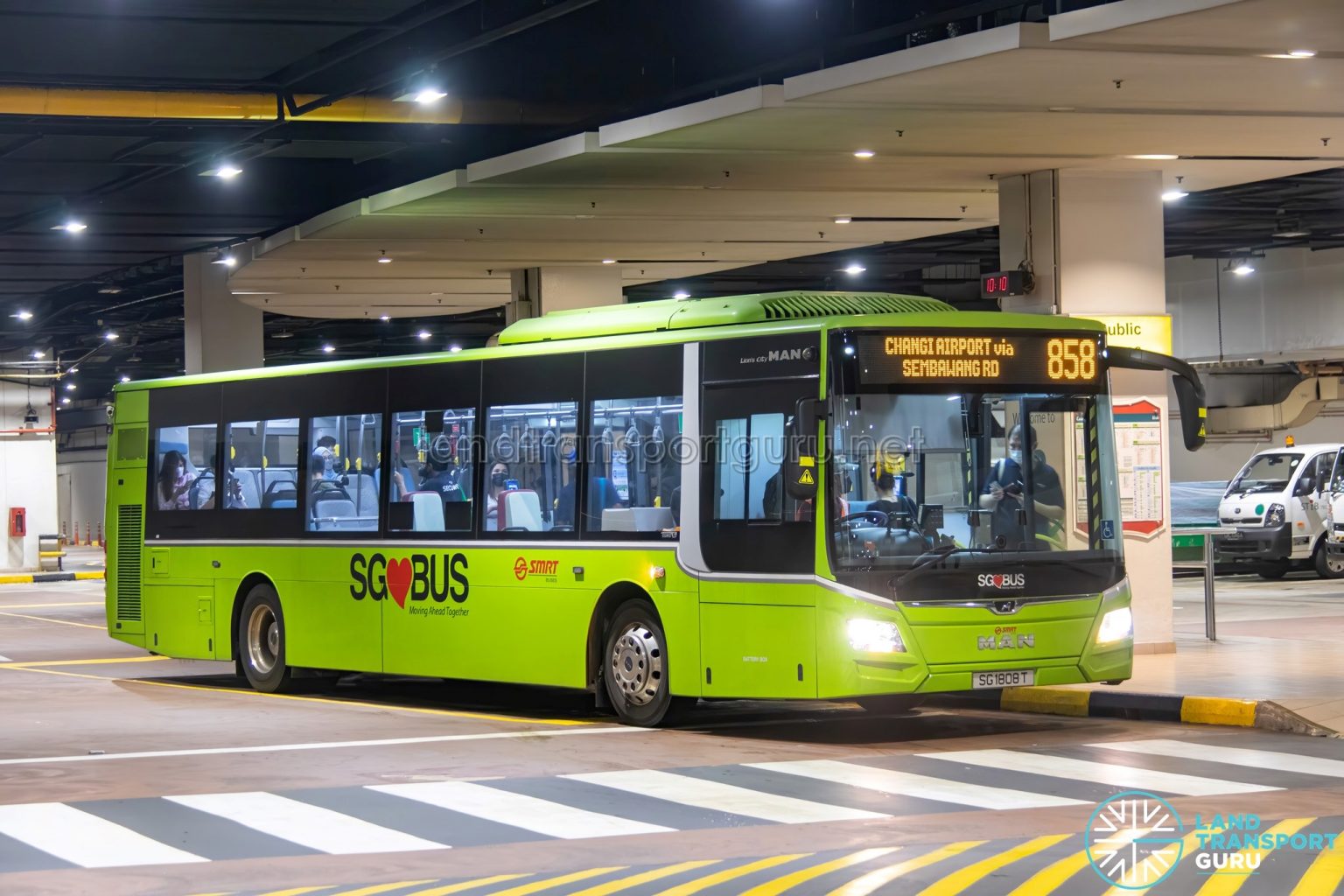 Bus 858 – SMRT Buses MAN A22 Euro 6 (SG1808T) | Land Transport Guru