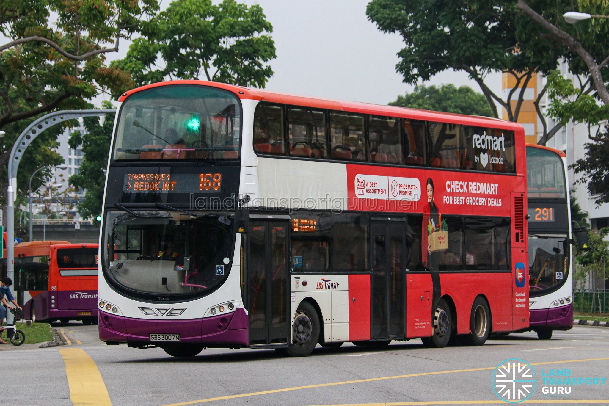 Bus 168 SBS Transit Volvo B9TL Wright SBS3007M Land Transport Guru Bus 168 SBS Transit Volvo B9TL Wright SBS3007M Land Transport Guru