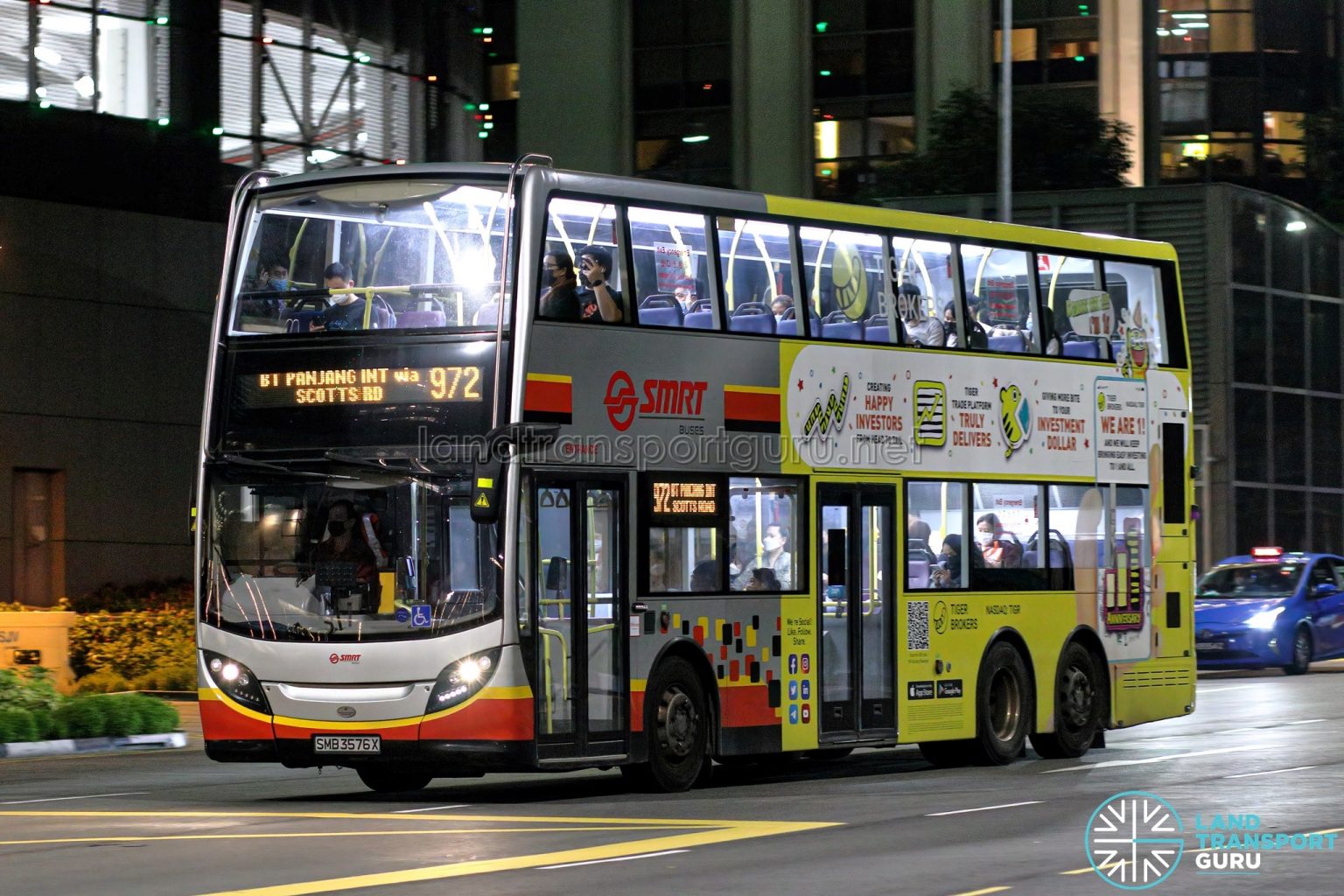 Bus 972 – SMRT Buses Alexander Dennis Enviro500 (SMB3576X) | Land ...