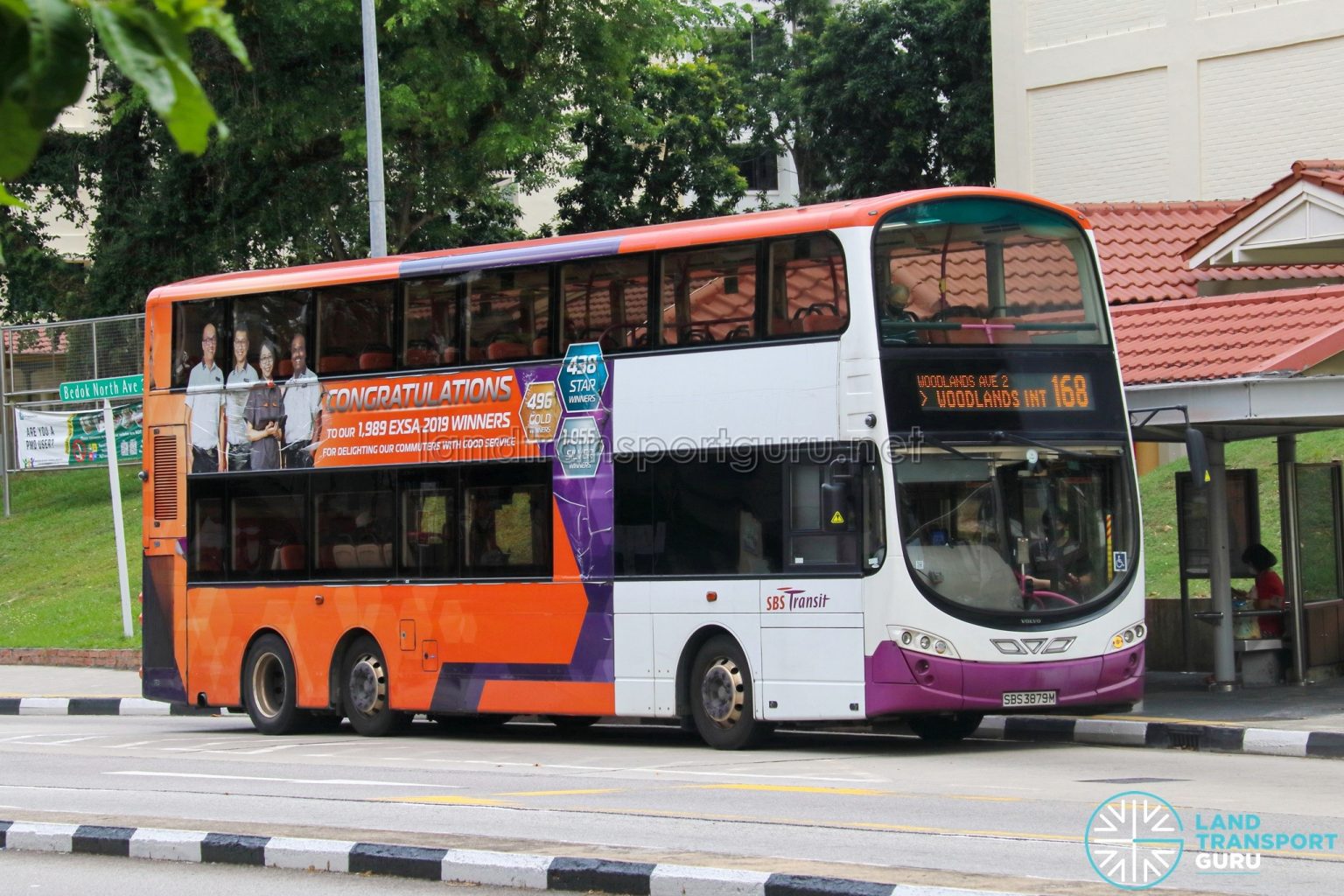 Bus 168 – SBS Transit Volvo B9TL Wright (SBS3879M) [EXSA 2019] | Land ...