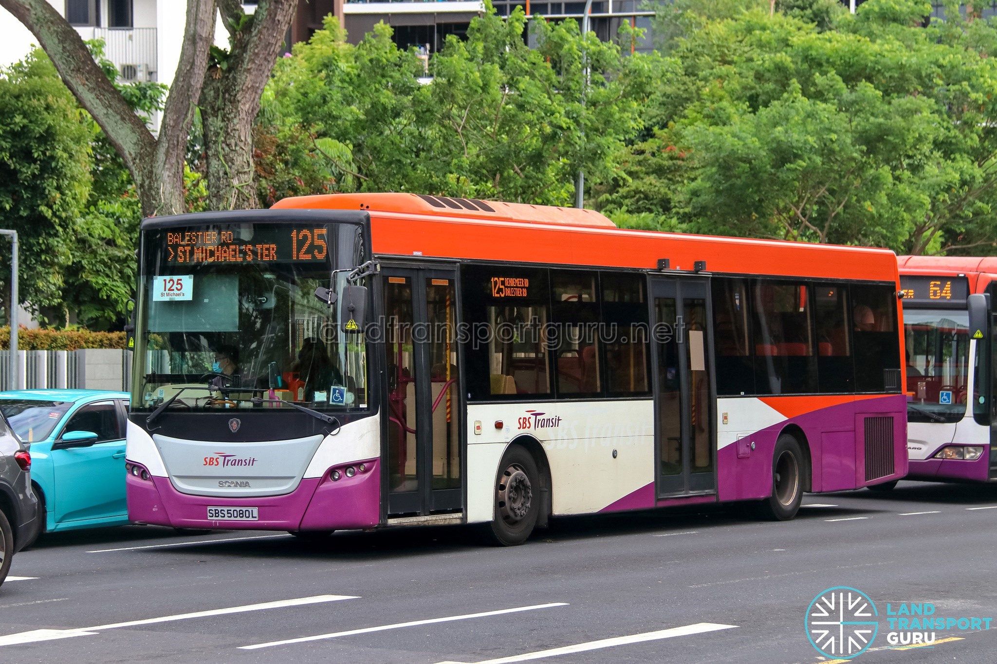Bus 125 SBS Transit Scania K230UB Euro V SBS5080L Land Transport Guru Bus 125 SBS Transit Scania K230UB Euro V SBS5080L Land Transport Guru