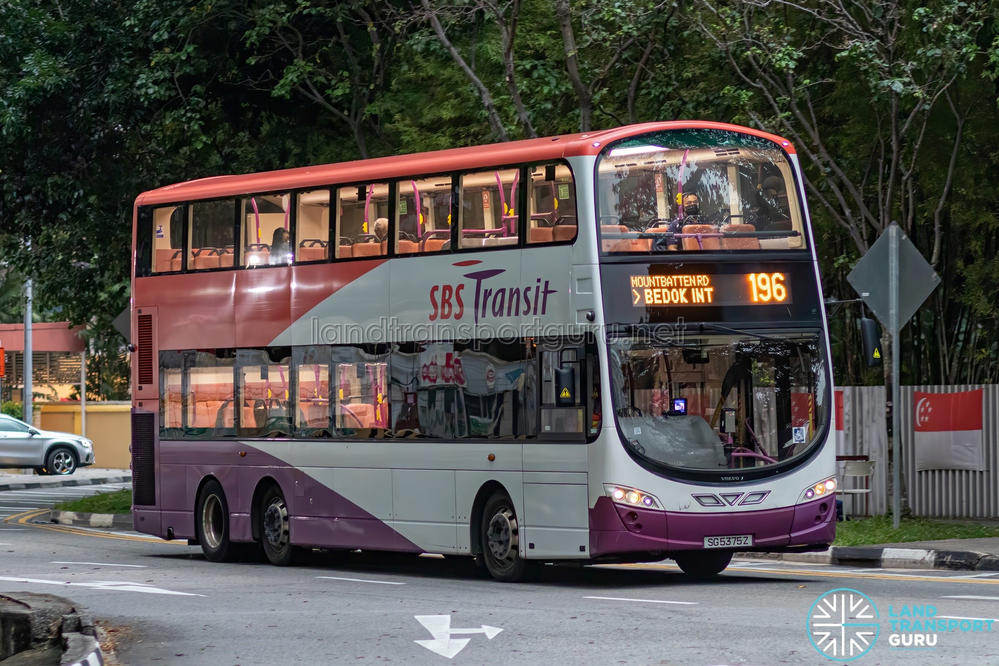 Bus 196 SBS Transit Volvo B9TL Wright SG5375Z Land Transport Guru Bus 196 SBS Transit Volvo B9TL Wright SG5375Z Land Transport Guru