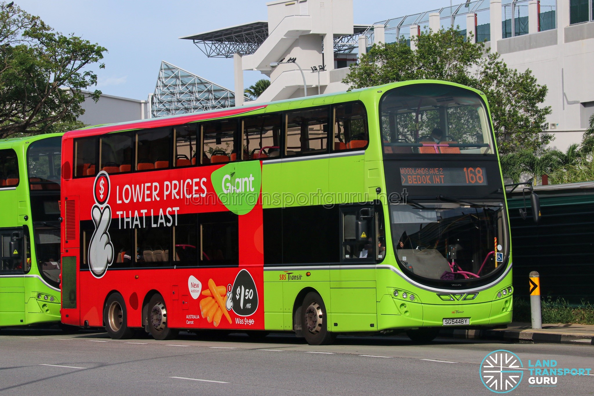 Bus 168 SBS Transit Volvo B9TL Wright SG5448Y Land Transport Guru