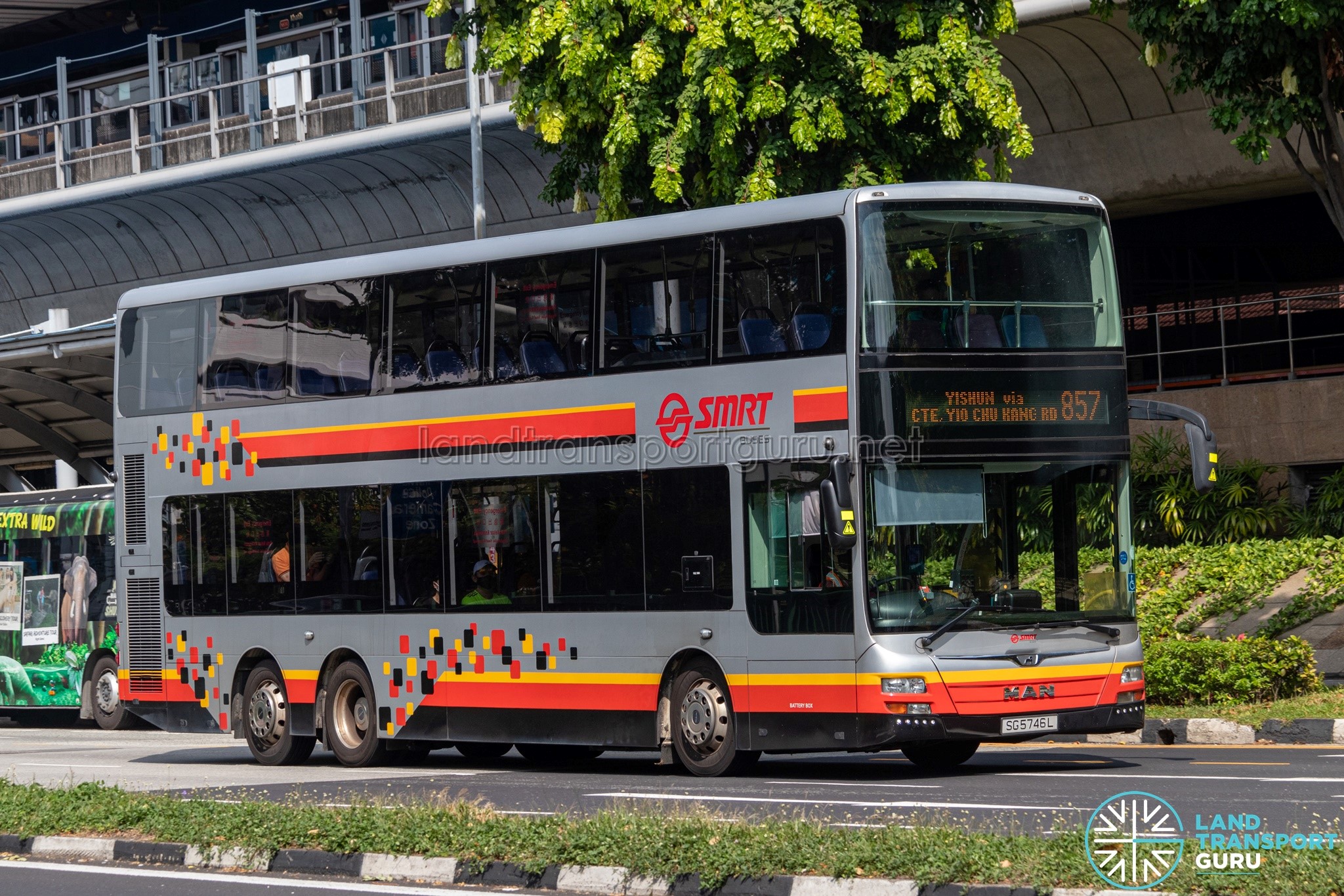Bus 857 SMRT Buses MAN A95 SG5746L Land Transport Guru Bus 857 SMRT Buses MAN A95 SG5746L Land Transport Guru