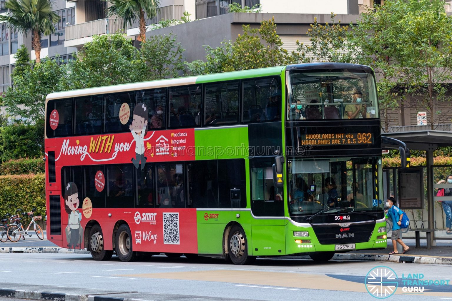 Bus 962 – SMRT Buses MAN A95 (SG5781J) [Moving WITH You] | Land ...