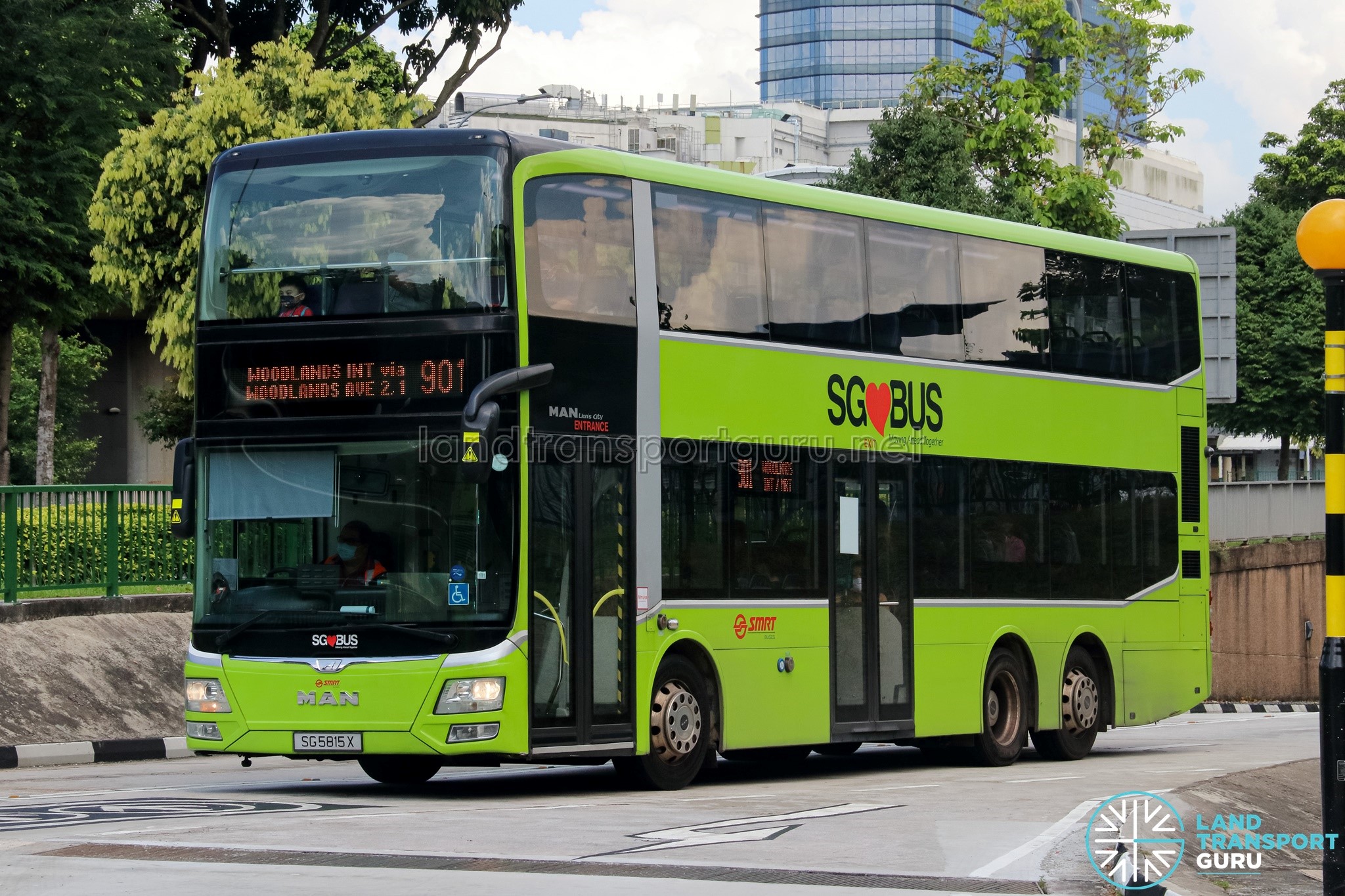 Bus 901 SMRT Buses MAN A95 SG5815X Land Transport Guru