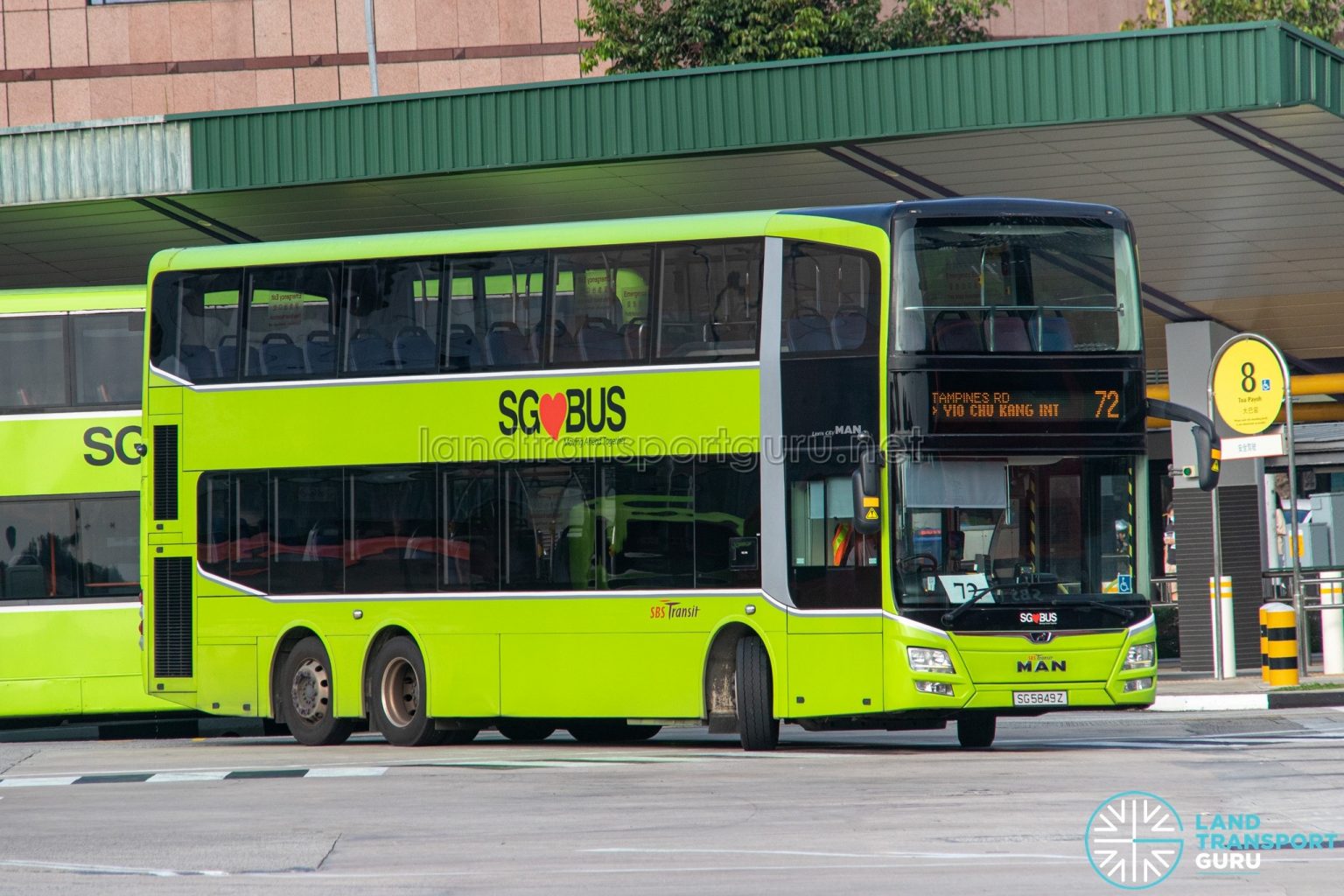 Bus 72 – SBS Transit MAN A95 (SG5849Z) | Land Transport Guru