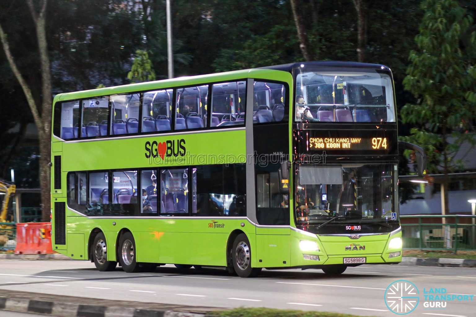 Bus 974 – SBS Transit MAN A95 (SG5898G) | Land Transport Guru