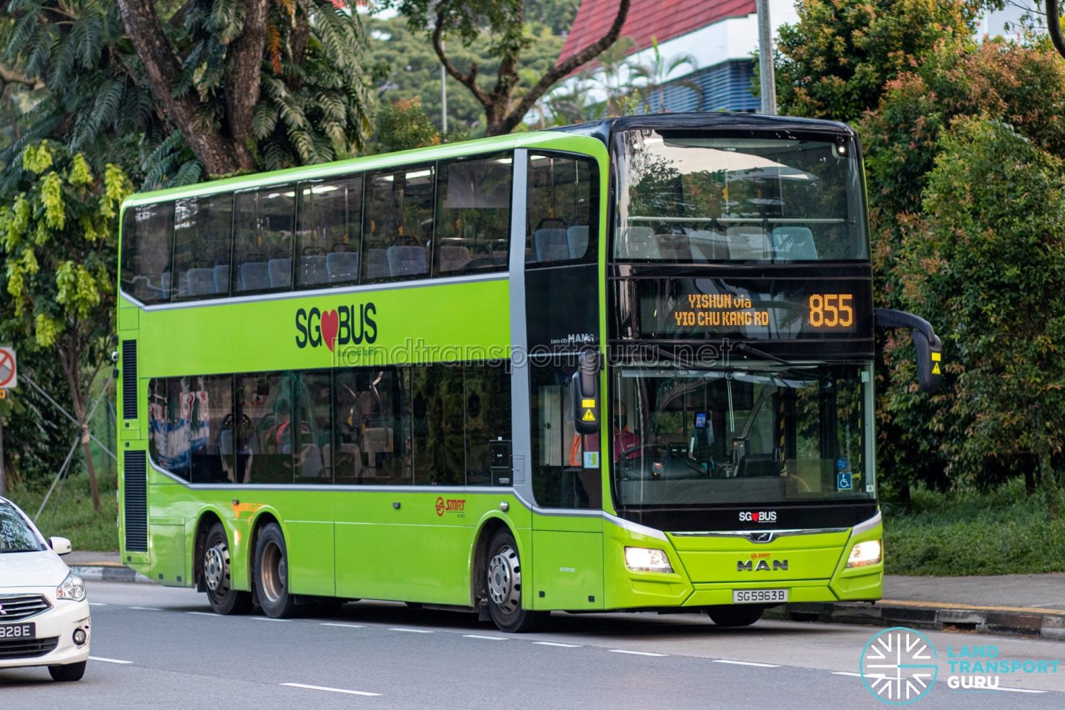 Bus 855 – SMRT Buses MAN A95 Euro 6 (SG5963B) | Land Transport Guru