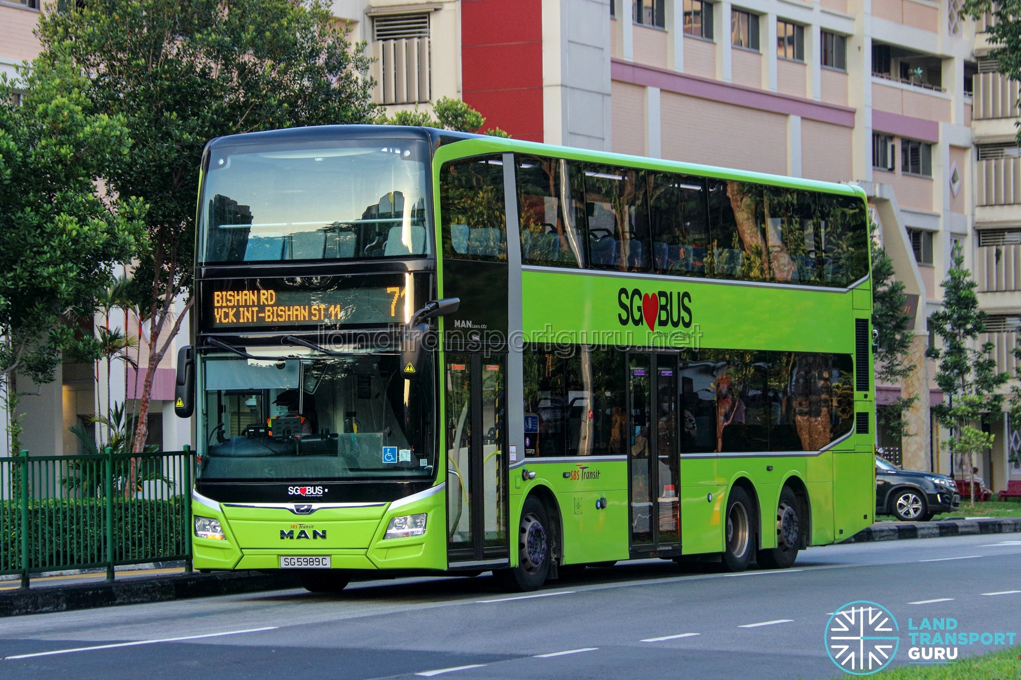 Bus 71 SBS Transit MAN A95 Euro 6 SG5989C Land Transport Guru