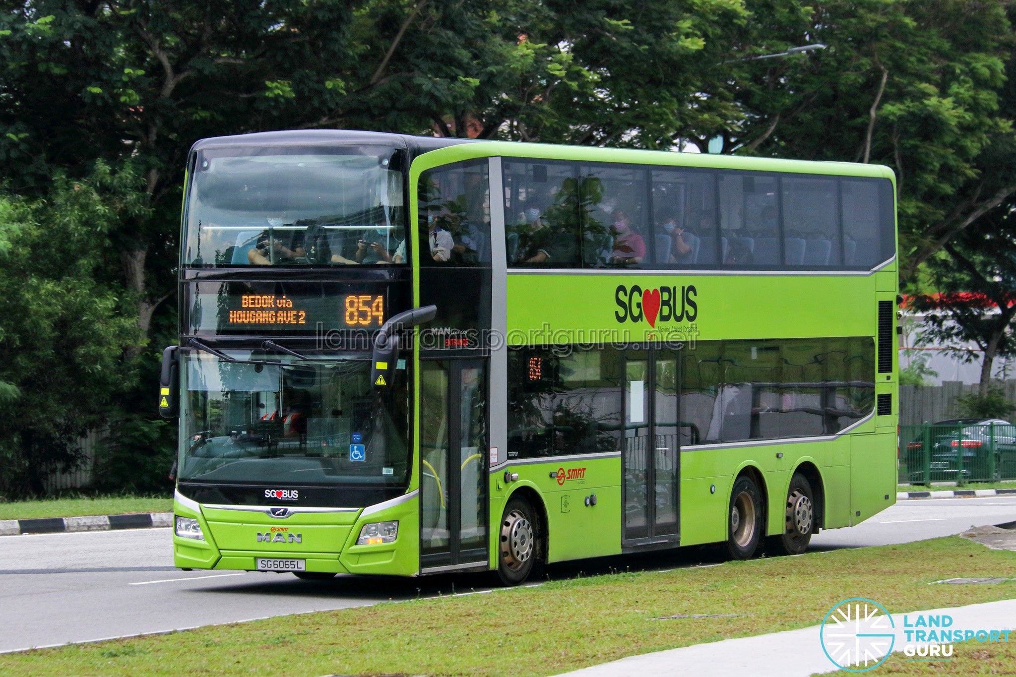 Bus 854 SMRT Buses MAN A95 Euro 6 SG6065L Land Transport Guru Bus 854 SMRT Buses MAN A95 Euro 6 SG6065L Land Transport Guru