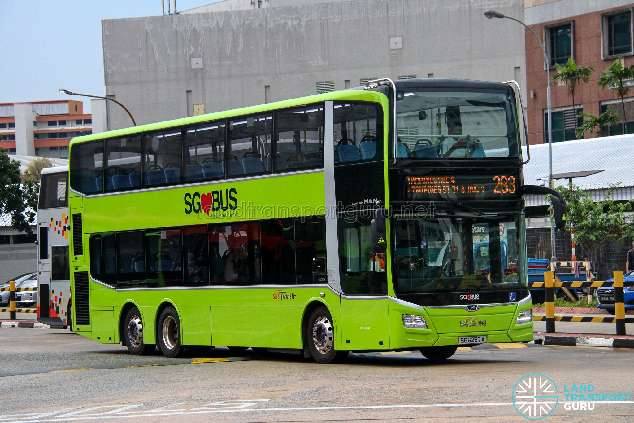 Bus 293 SBS Transit MAN A95 Euro 6 SG6257A Land Transport Guru