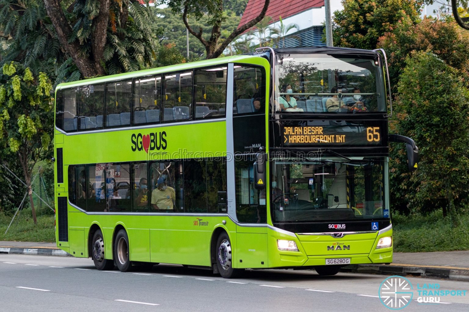 Bus 65 – SBS Transit MAN A95 Euro 6 (SG6280G) | Land Transport Guru