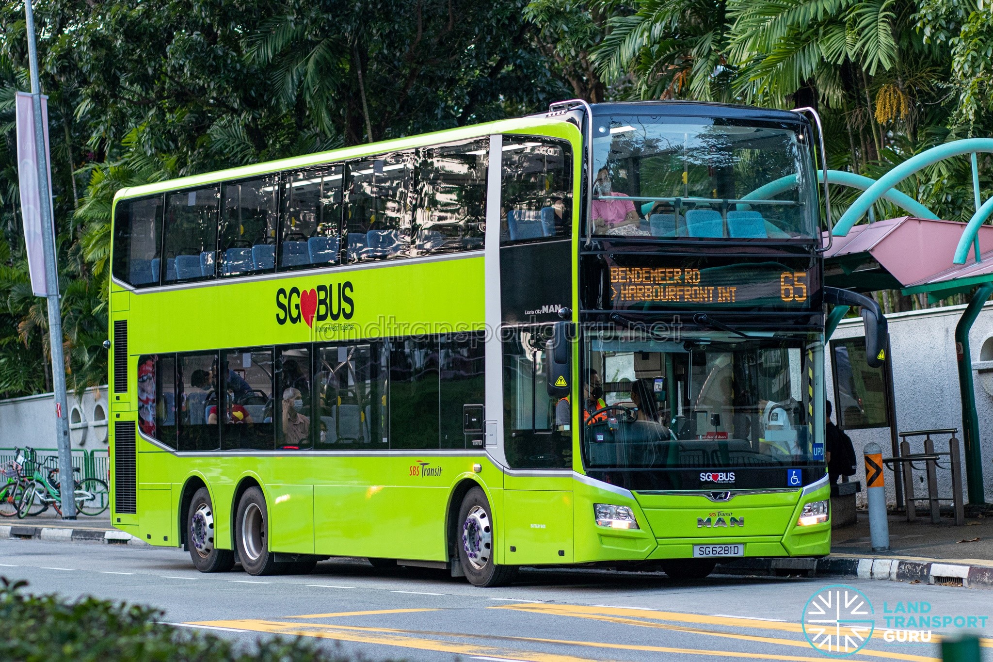 Bus 65 SBS Transit MAN A95 Euro 6 SG6281D Land Transport Guru