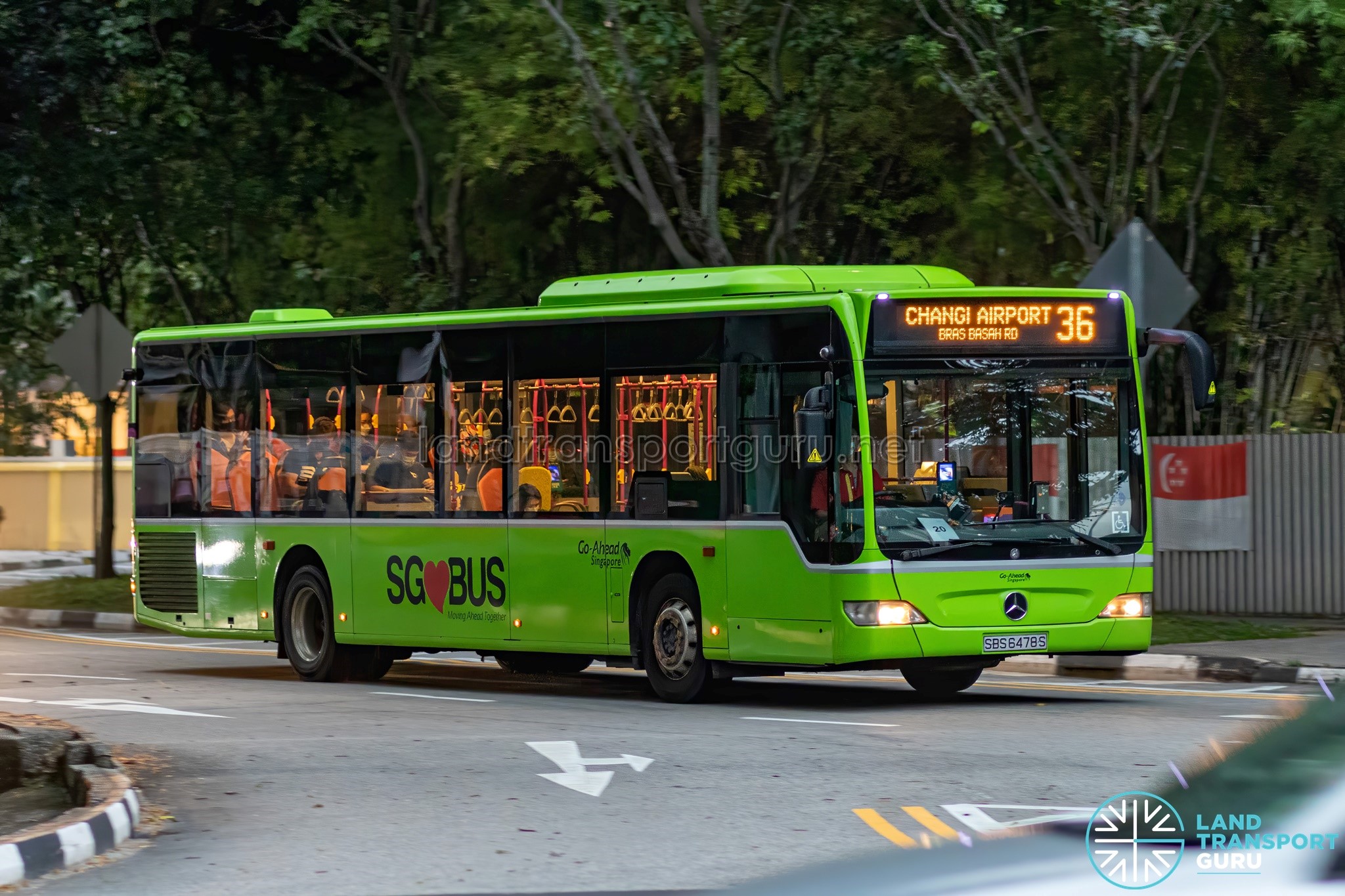 Bus 36 Go Ahead Singapore Mercedes Benz Citaro SBS6478S Land Bus 36 Go Ahead Singapore Mercedes Benz Citaro SBS6478S Land