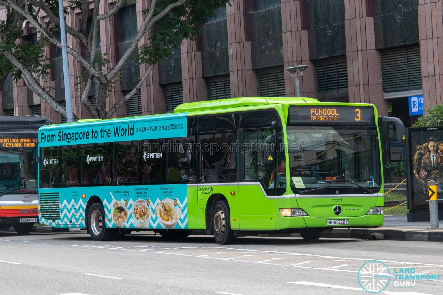 Bus 3 – Go-Ahead Singapore Mercedes-Benz Citaro (SBS6522Y) [Putian ...