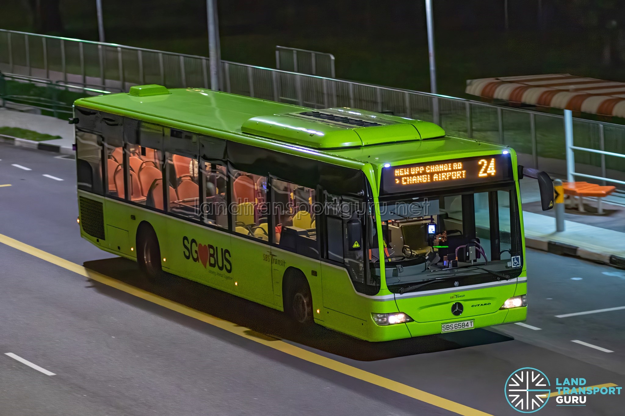 Bus 24 SBS Transit Mercedes Benz Citaro SBS6584T Land Transport Guru Bus 24 SBS Transit Mercedes Benz Citaro SBS6584T Land Transport Guru