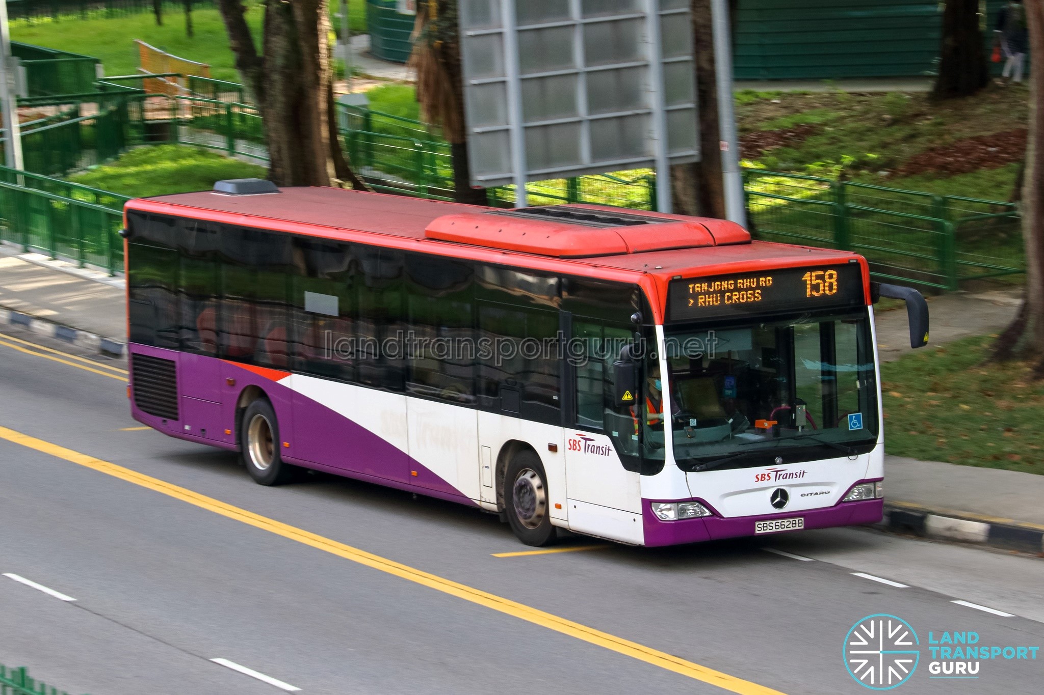 Bus 158 SBS Transit Mercedes Benz Citaro SBS6628B Land Transport Guru Bus 158 SBS Transit Mercedes Benz Citaro SBS6628B Land Transport Guru