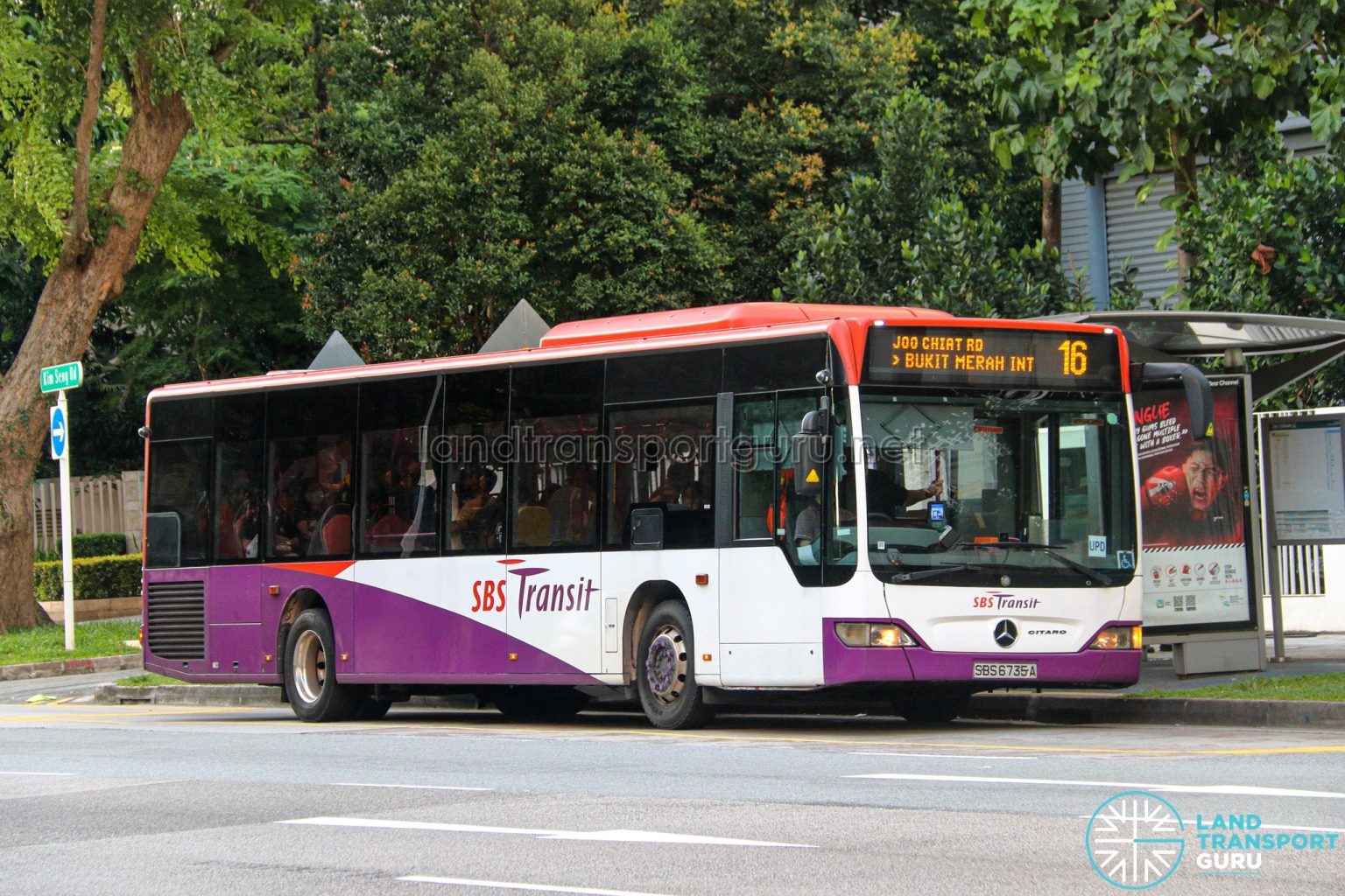 Bus 16 – SBS Transit Mercedes-Benz Citaro (SBS6735A) | Land Transport Guru