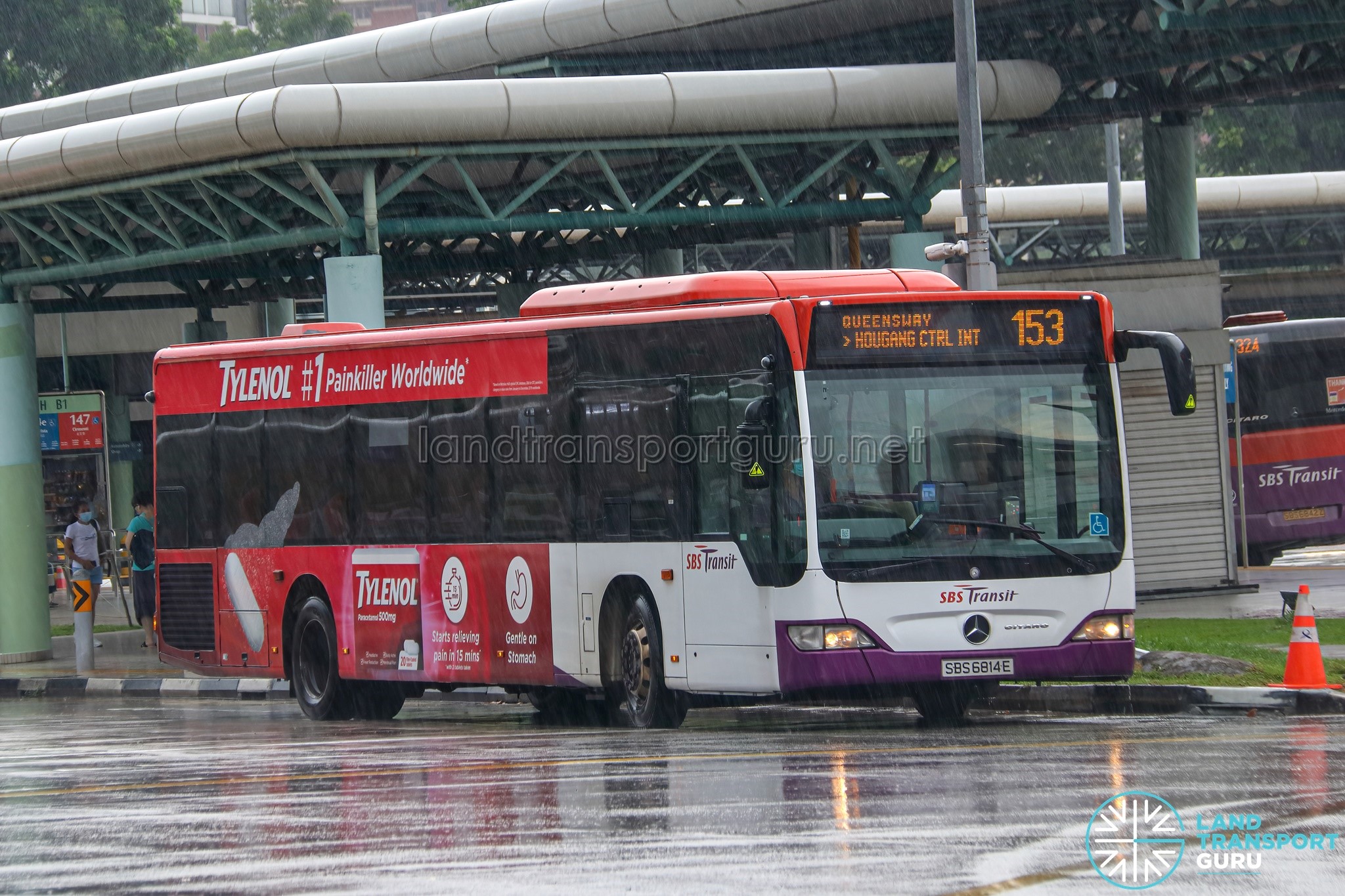 Bus 153 SBS Transit Mercedes Benz Citaro SBS6814E Land Transport Guru Bus 153 SBS Transit Mercedes Benz Citaro SBS6814E Land Transport Guru