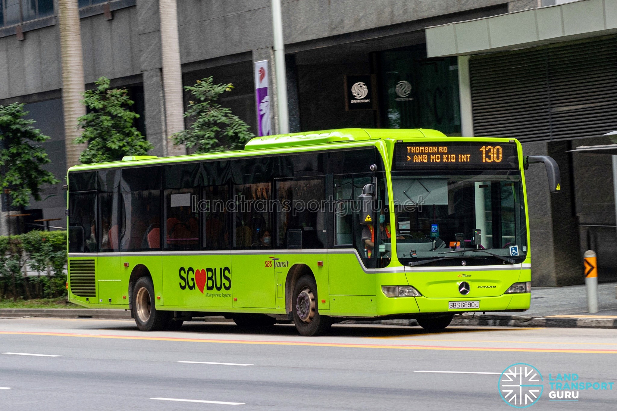 Bus 130 SBS Transit Mercedes Benz Citaro SBS6890J Land Transport Guru Bus 130 SBS Transit Mercedes Benz Citaro SBS6890J Land Transport Guru