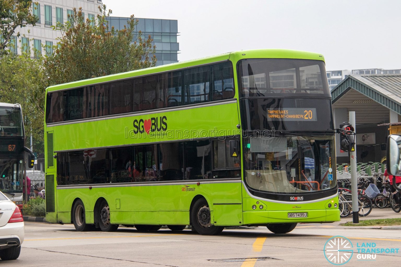 New Bus Stop at Changi Business Park Vista for Service 20 | Land ...
